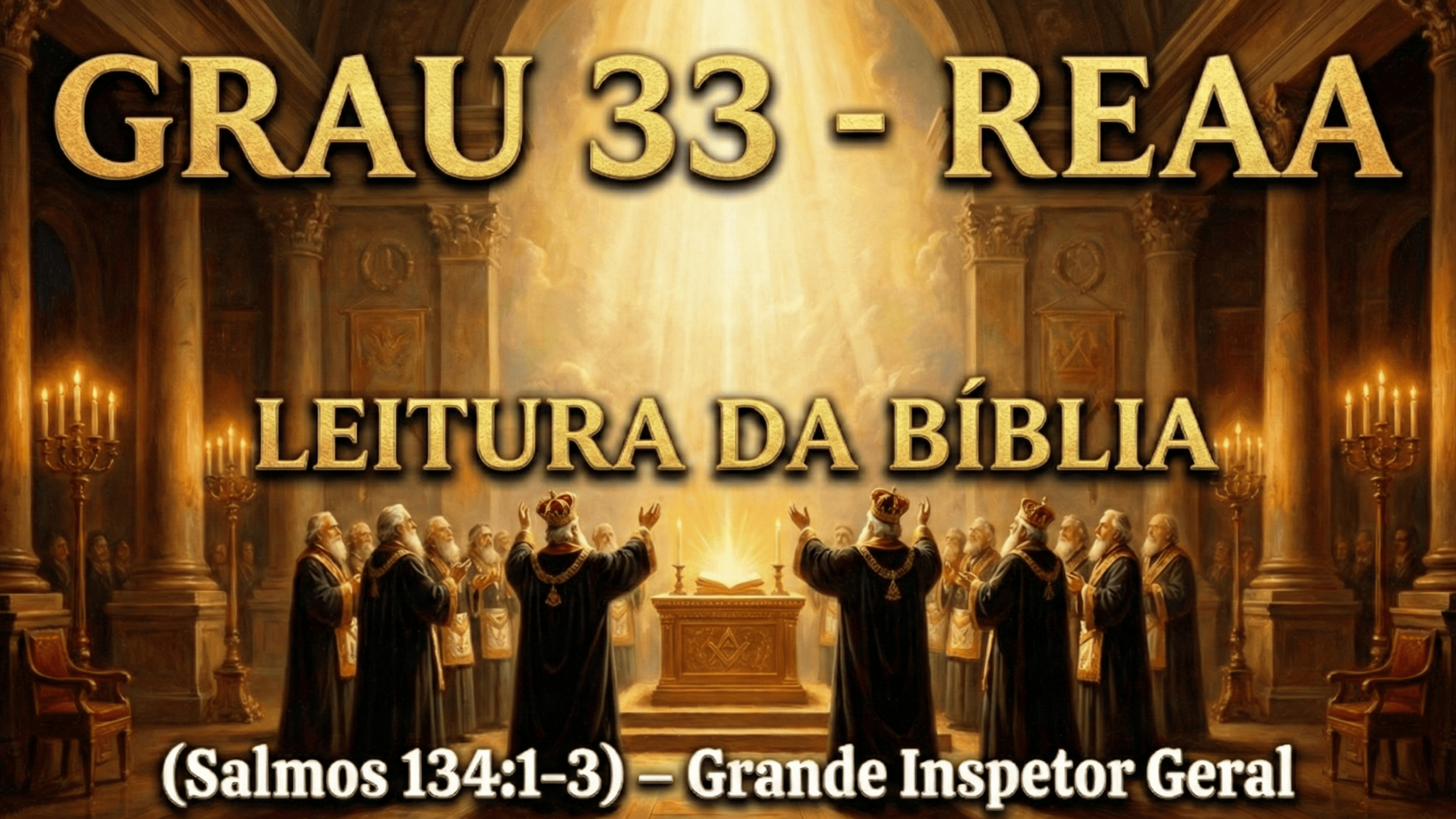 Grau 33 REAA – Soberano Grande Inspetor Geral | Leitura da Bíblia ...